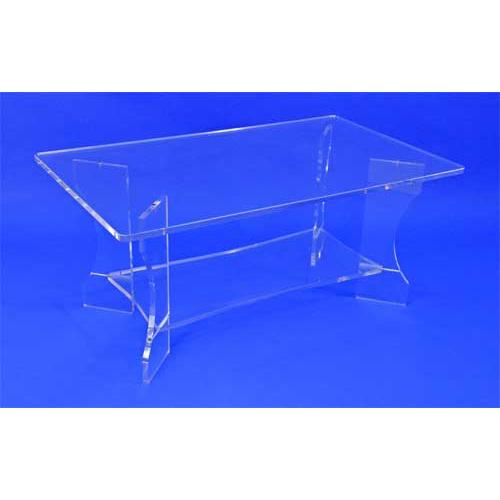 Table basse rectangulaire plexi