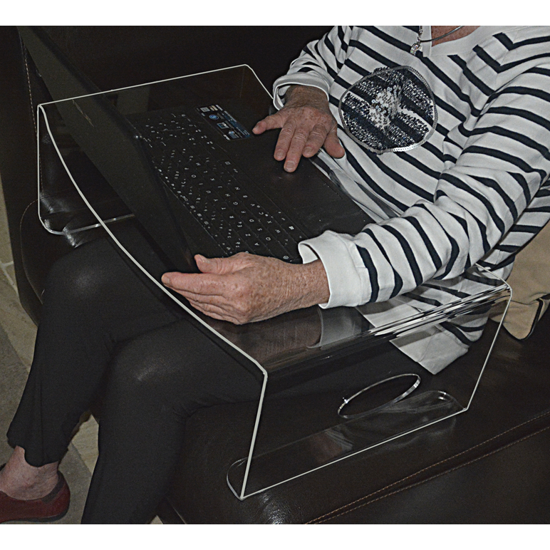 Support ordinateur plexiglas